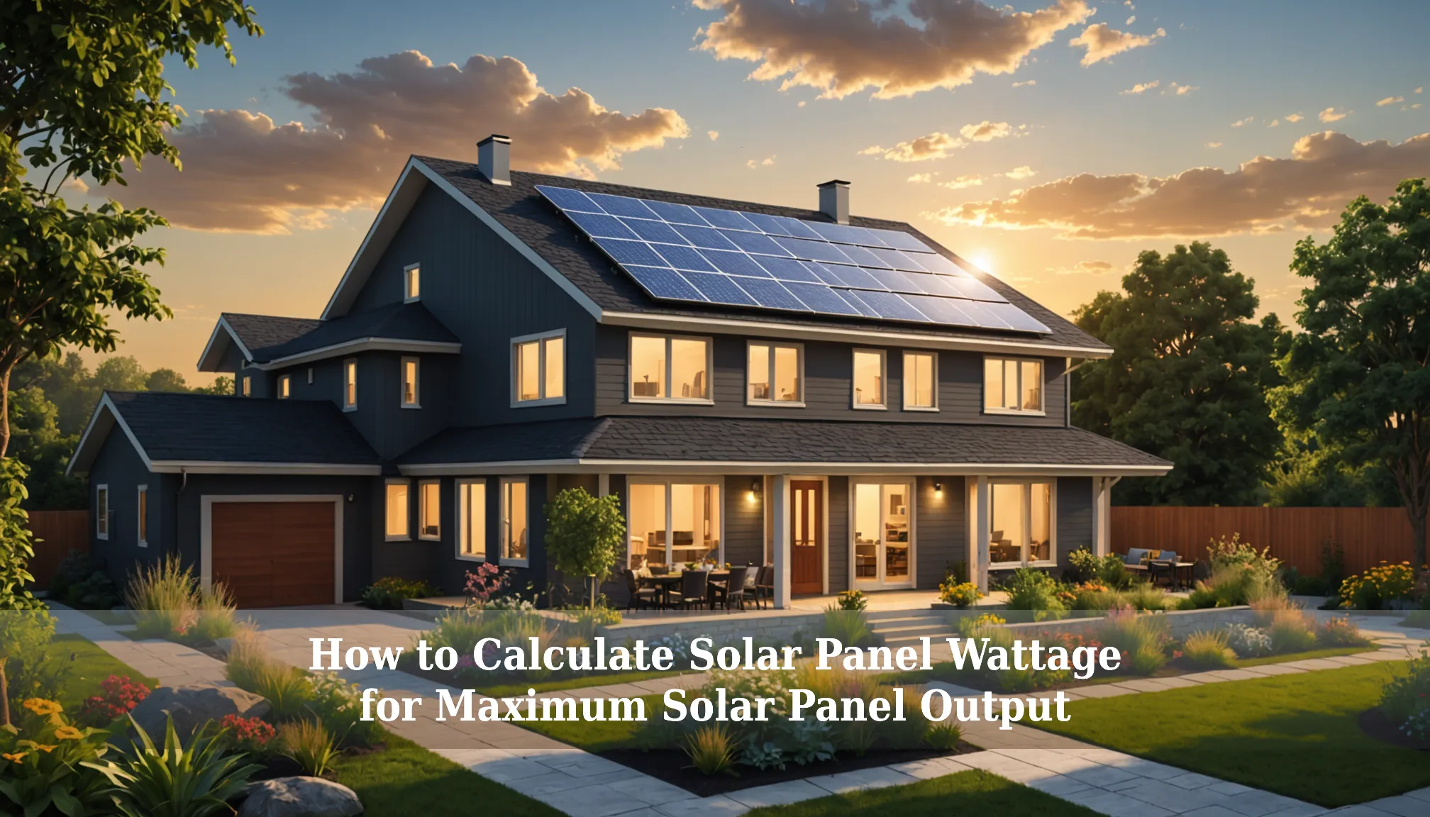 How To Calculate Solar Panel Wattage For Maximum Solar Panel Output