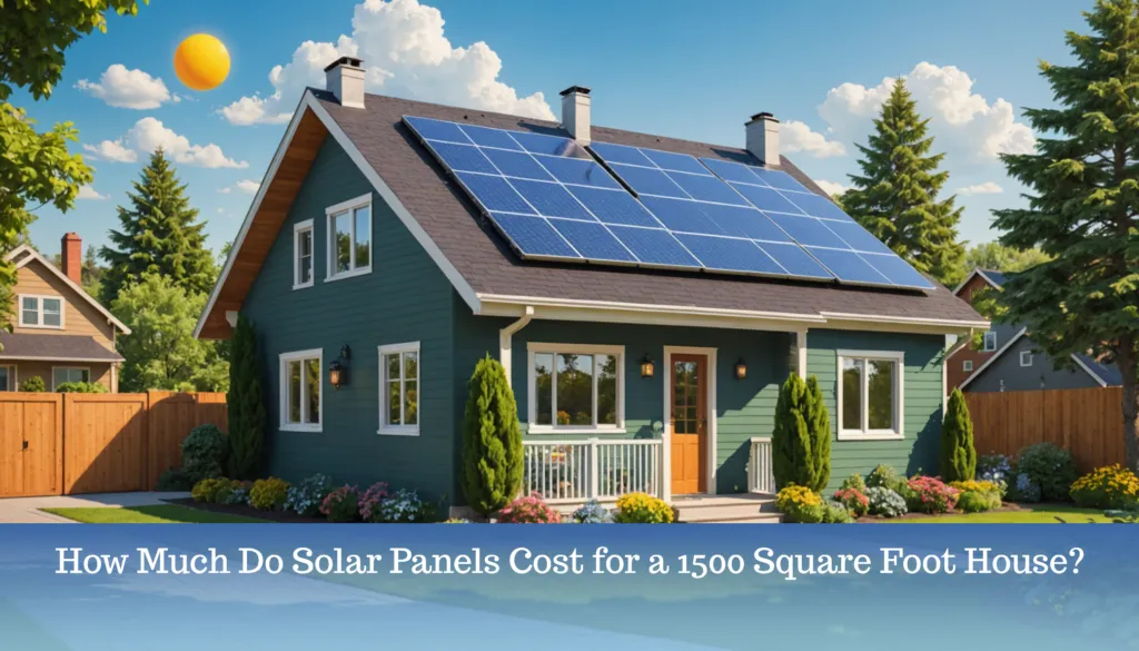 How Much Do Solar Panels Cost For A 1500 Square Foot House?